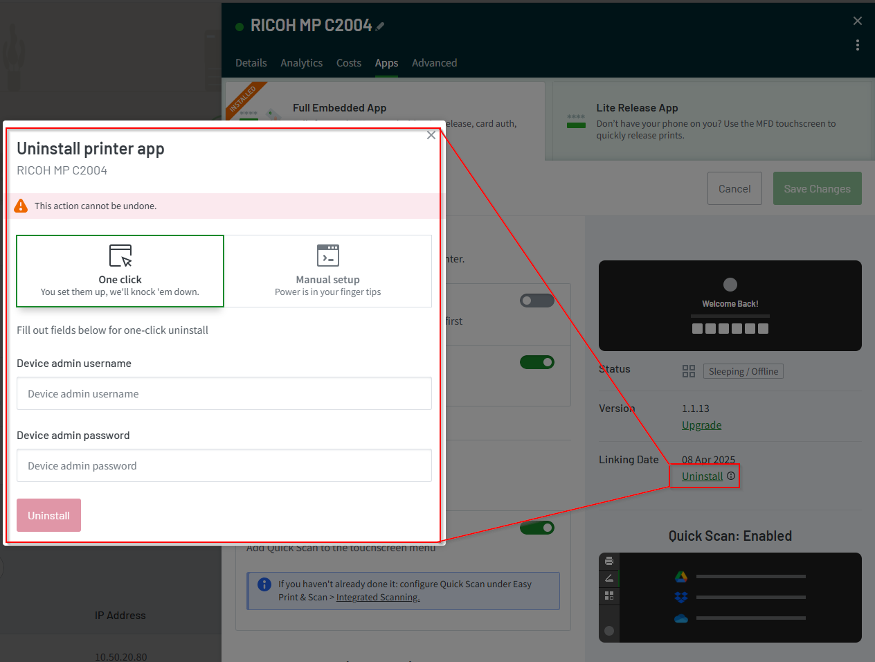Upgrading the PaperCut Hive Ricoh Full Embedded App | PaperCut